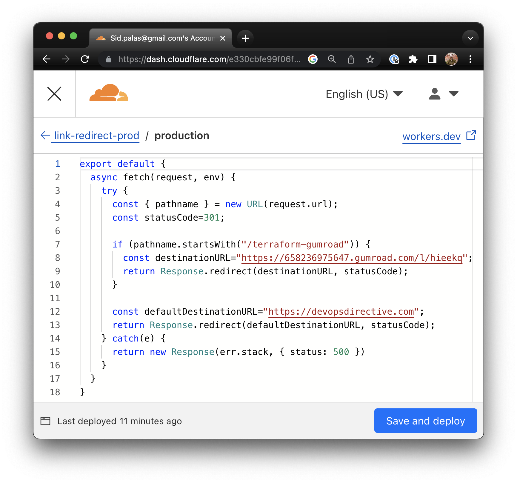 Cloudflare Workers Custom Link Forwarder | DevOps Directive Cloudflare Workers Custom Link Forwarder | DevOps Directive